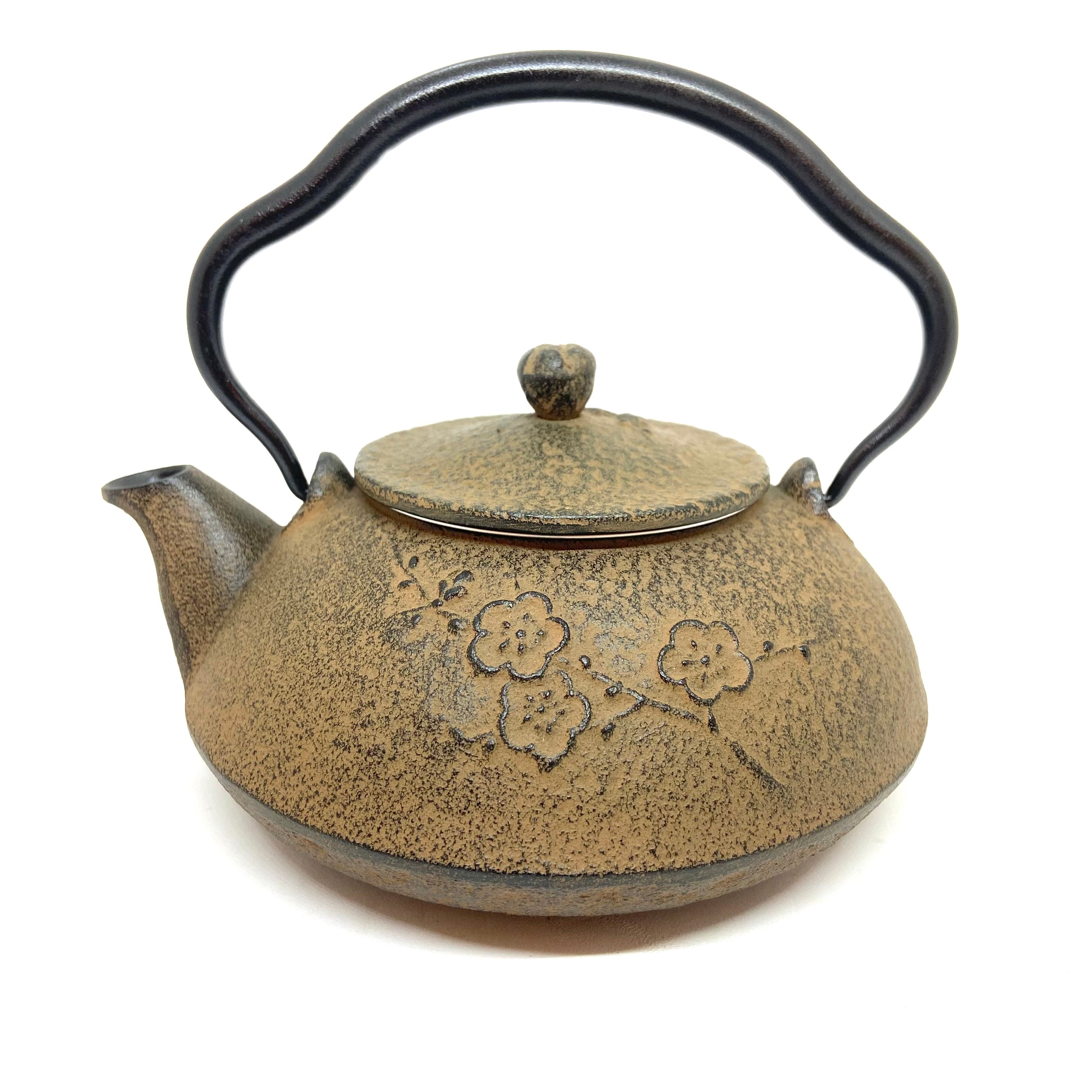 Cast Iron Teapot - Ume no Hana - Brown - 500ml - 888 – The Naked Leaf ...